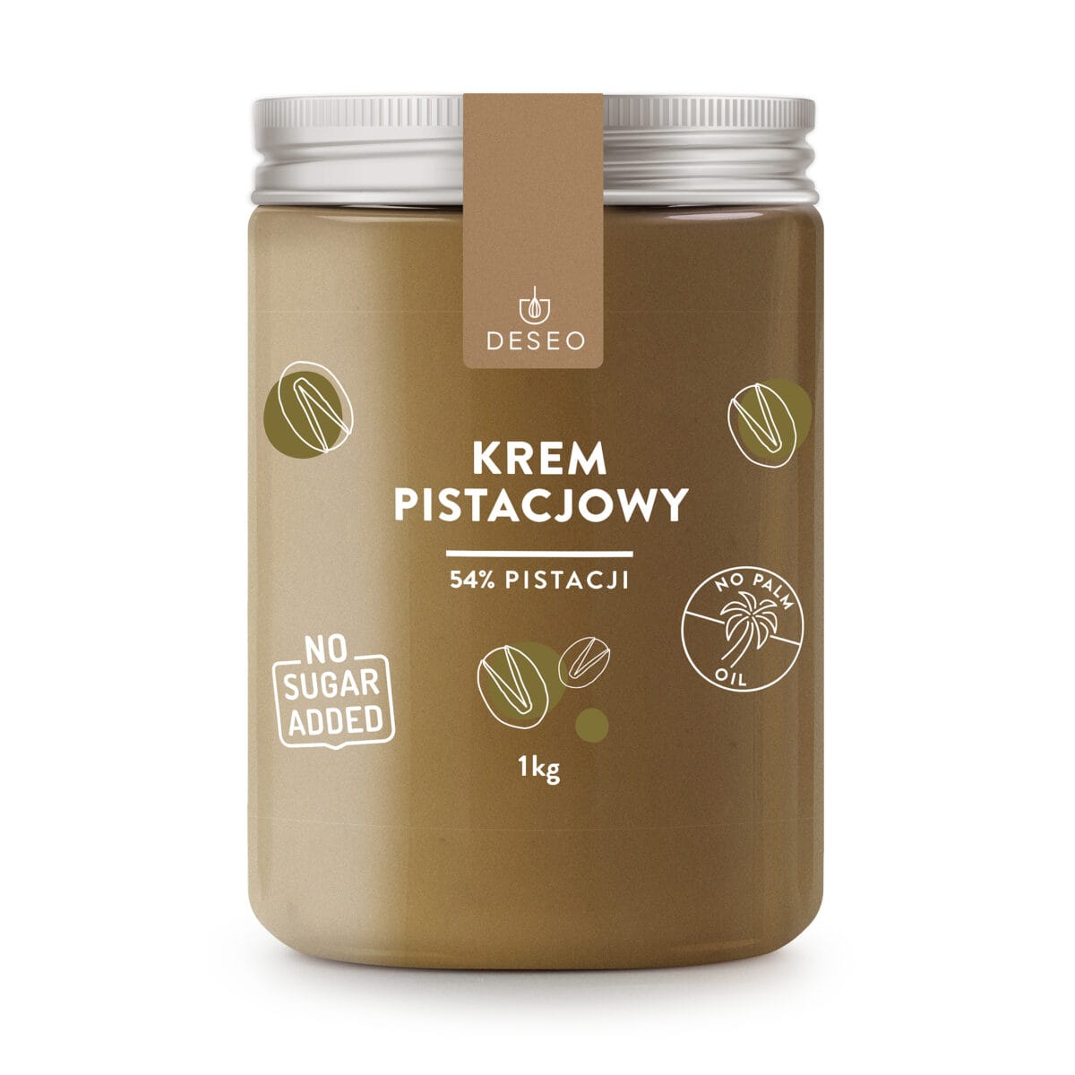 Krem pistacjowy bez cukru 1kg - Cukiernia DESEO Warszawa